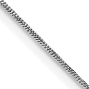 IceCarats 14K White Gold 0.6mm Round Cubetto Omega Snake Chain Herringbone Necklace 18 inch