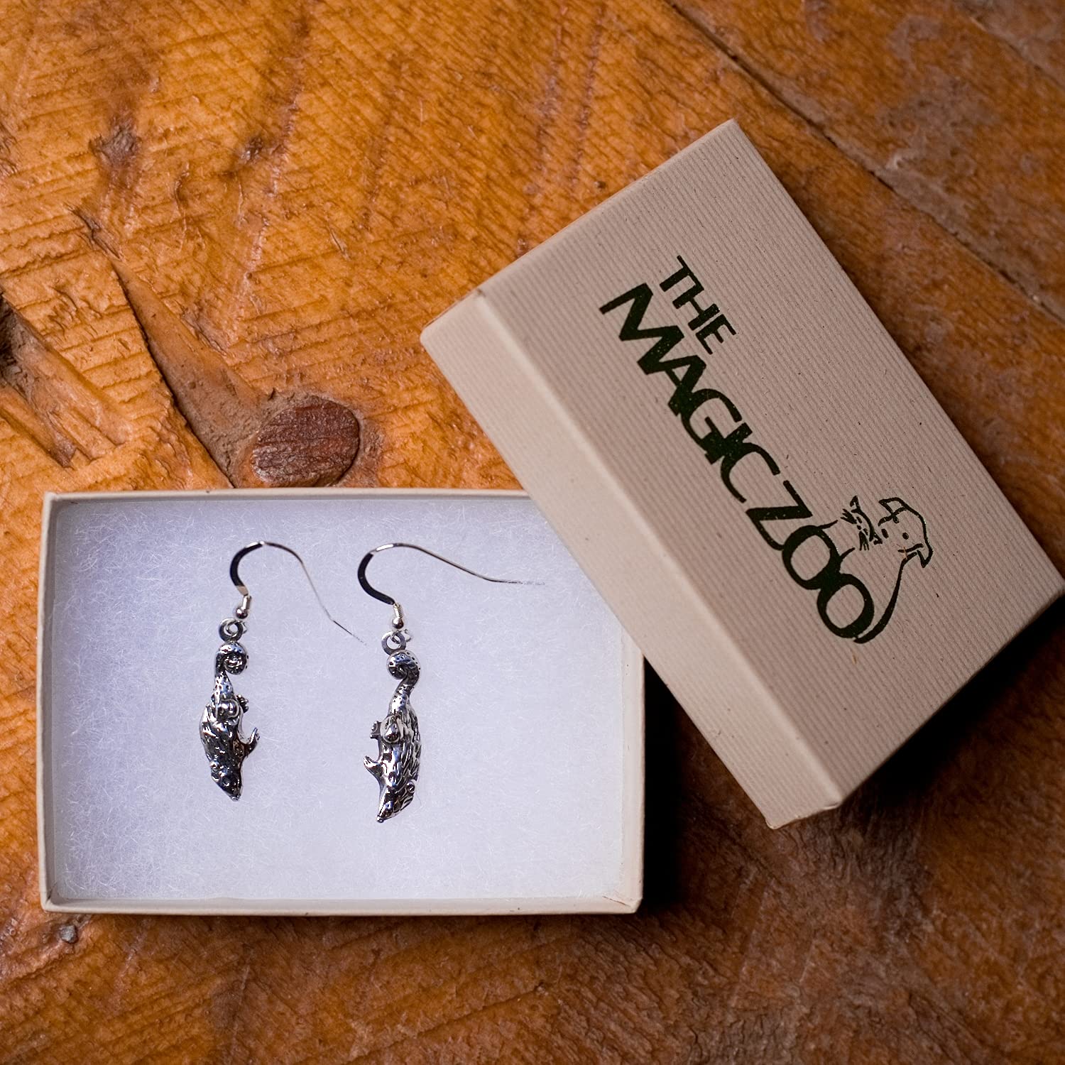 The Magic Zoo Sterling Silver Possum Earrings for Women - Handcrafted in the USA Opossum Gifts - Possum Gifts