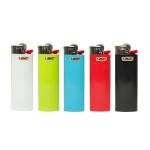 bic lot of 5 mini multi-colour lighter lot