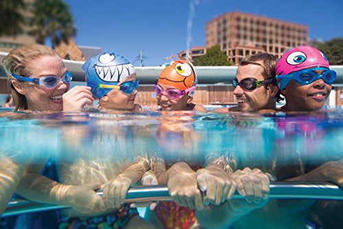 Zoggs Boy's Silicone Character Shark Swimming Cap - Blue