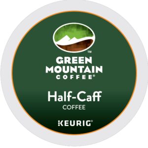 green mountain coffee roasters k-cup, half-caffeine, 12-count