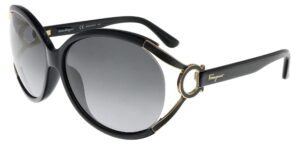 salvatore ferragamo sunglasses sf600s 001 black 61 14 130, 61mm