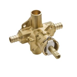 moen 2580 posi-temp brass pressure balancing shower valve, 1/2-inch crimp ring pex connection