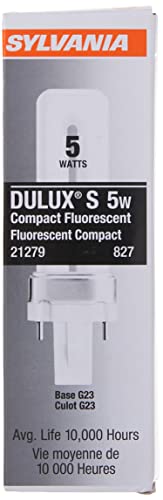 Sylvania 21279 Compact Fluorescent 2 Pin Single Tube 2700K, 5-watt