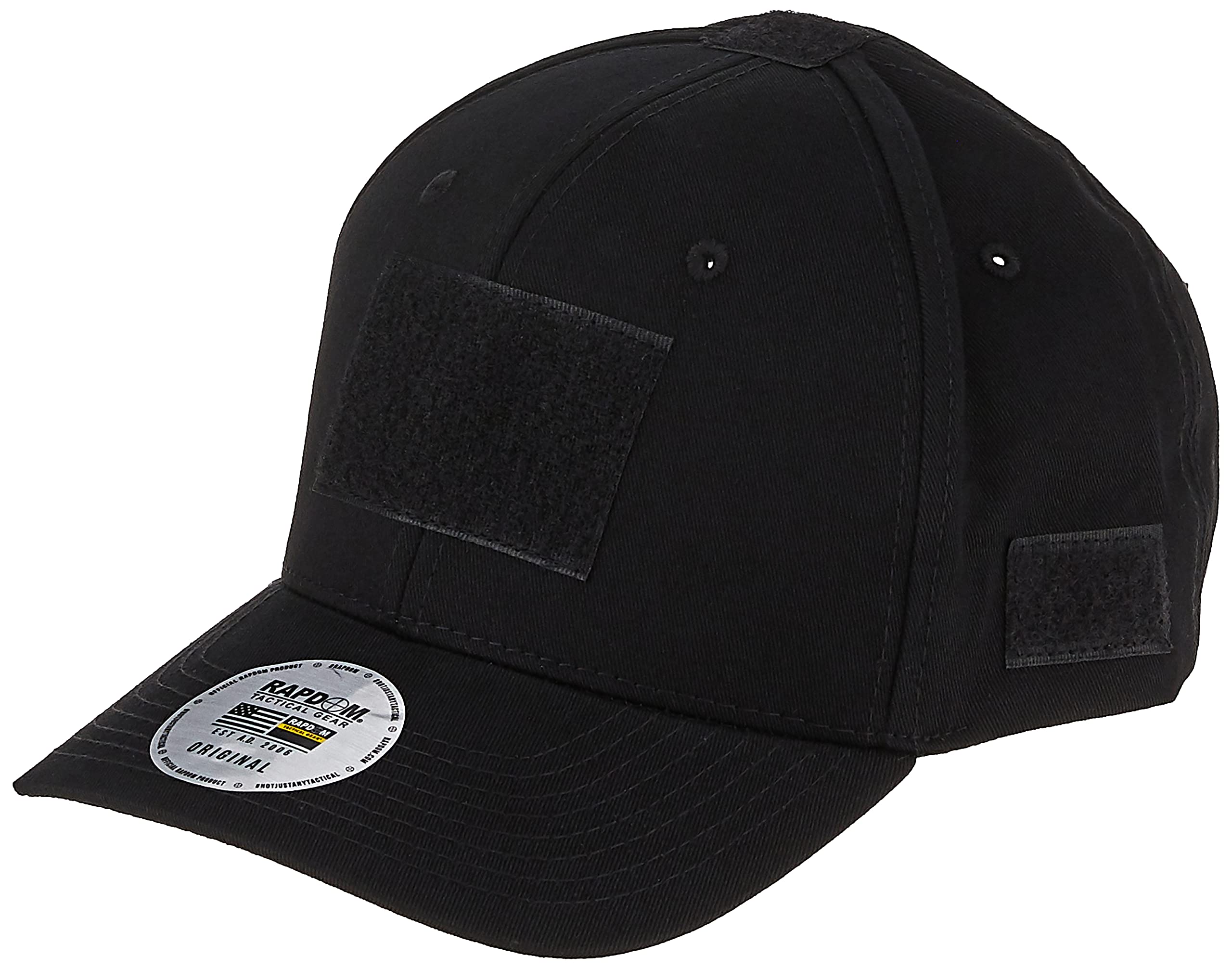 RAPDOM Mens Padded Baseball-caps, Black