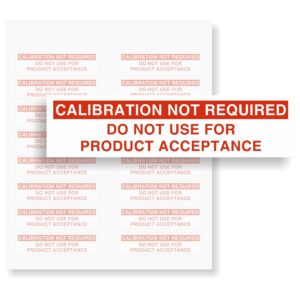 smartsign calibration not required do not use for product acceptance write-on vinyl labels | 2" x 0.5", pack of 160