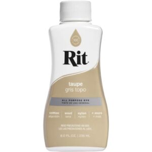 rit purpose liquid dye 236ml, taupe, 8 fl oz