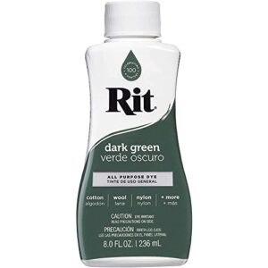 rit dye rit all purpose liquid dye, 236ml, green, 8 fl oz