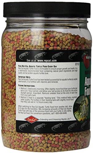 Rep-Cal SRP00810 Aquatic Turtle Food, 15-Ounce