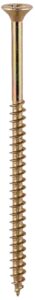 timco solo chipboard & woodscrews - pz - double countersunk - gold - 6.0 x 120 - box of 100