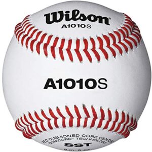 wilson practice and soft compression baseballs, a1010, blem (one dozen), white & red (a1011)