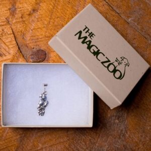 The Magic Zoo Sterling Silver African Grey Parrot Pendant