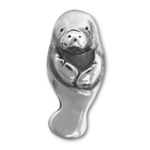 the magic zoo manatee sterling silver pendant – handcrafted in the usa – manatee jewelry for women