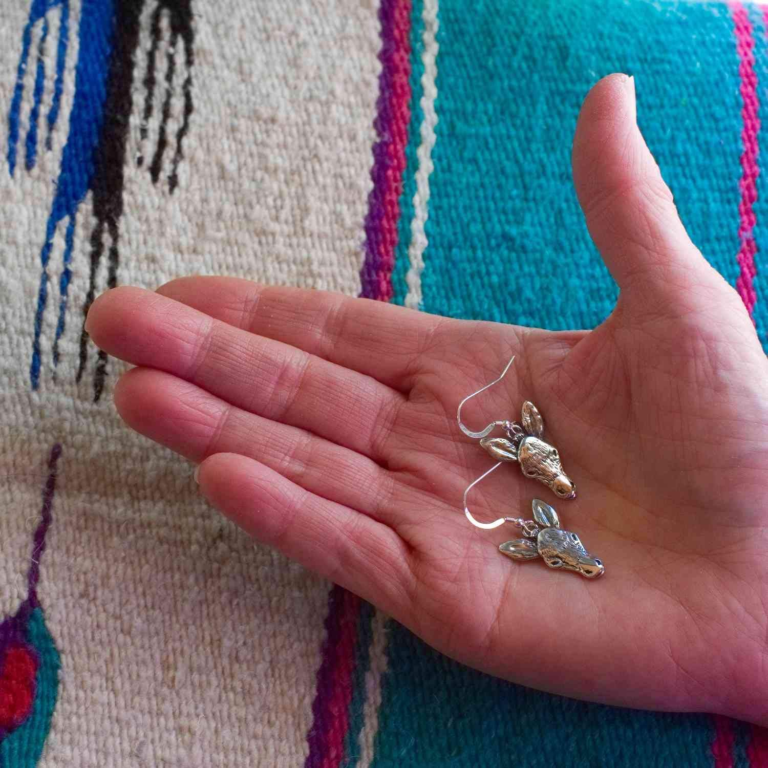 Sterling Silver Donkey Earrings by The Magic Zoo