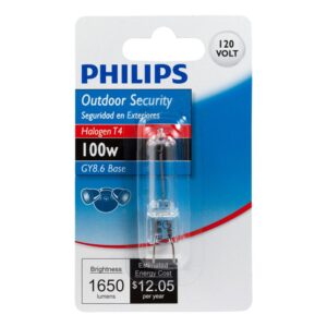 PHILIPS LED 416685 Outdoor and Security 100-Watt T4 Bi-pin Base Light Bulb