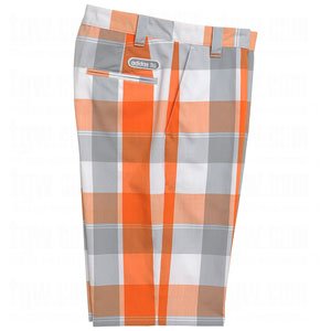 adidas youth plaid shorts (xl, zone-orange-white)