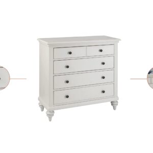 Homestyles Bermuda Chest, Off-White