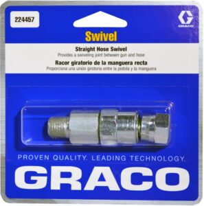 kit graco 224457 graco high pressure straight gun hose swivel