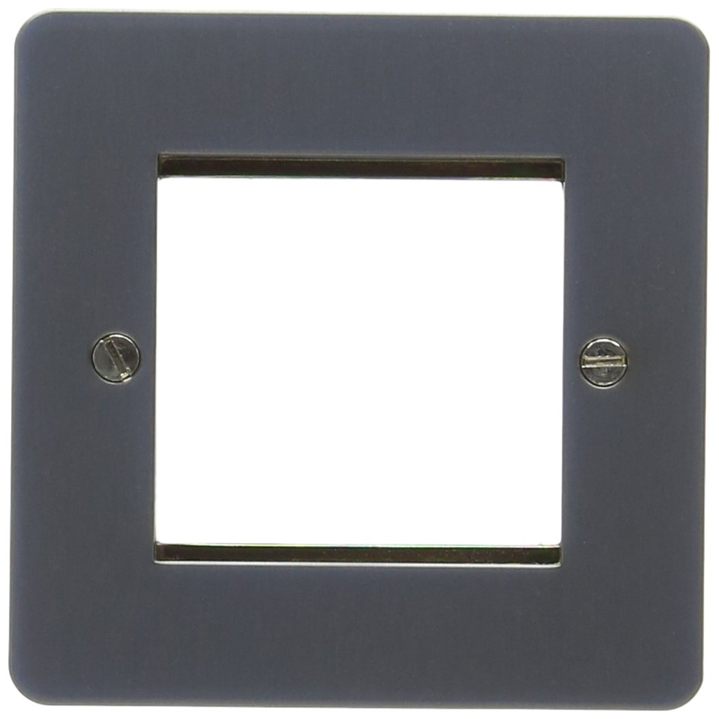 MK Edge K14182BRC 50 x 50mm 2-Module Euro Frame - Brushed Chrome