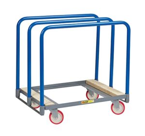 little giant pt-2436-5py steel panel truck with swivel casters and wood end, 1000 lbs load capacity, 24" width x 36" length - american made