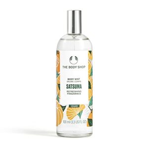 the body shop satsuma body mist – refreshes and cools with a citrus scent – vegan – 3.3 oz