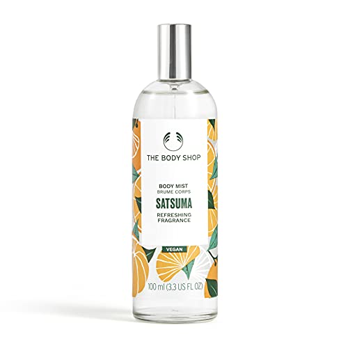 The Body Shop Satsuma Body Mist – Refreshes and Cools with a Citrus Scent – Vegan – 3.3 oz