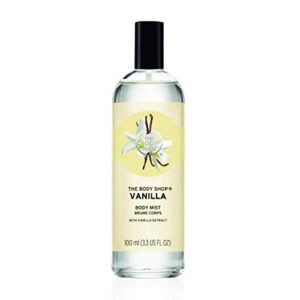 The Body Shop Vanilla Body Mist – Refreshes and Cools with a Sweet Scent – Vegan – 3.3 oz