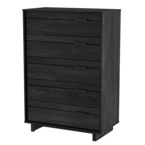 south shore fynn 5-drawer chest, 0, gray oak