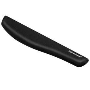 fellowes plushtouch wrist rest with foamfusion technology, black (9252101)