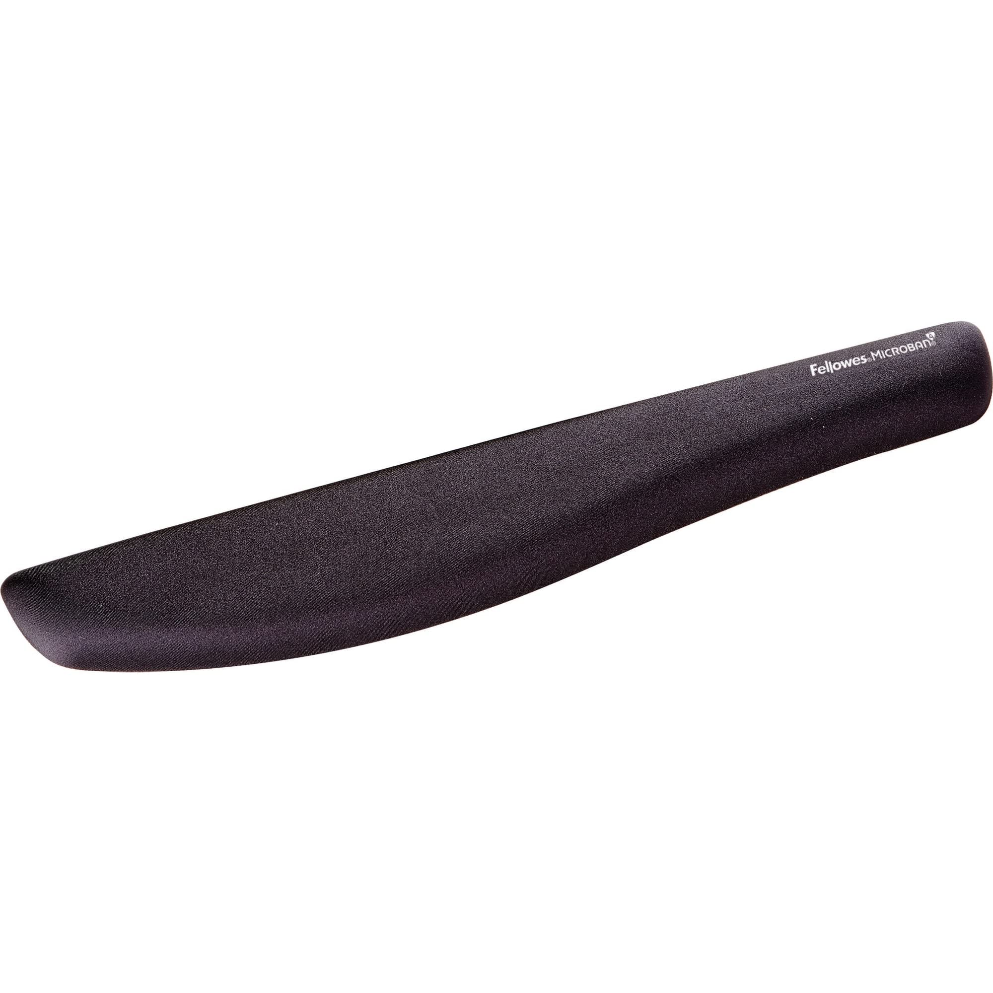 Fellowes PlushTouch Wrist Rest with FoamFusion Technology, Black (9252101)