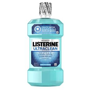 listerine ultraclean mouthwash, arctic mint - 16.9 oz