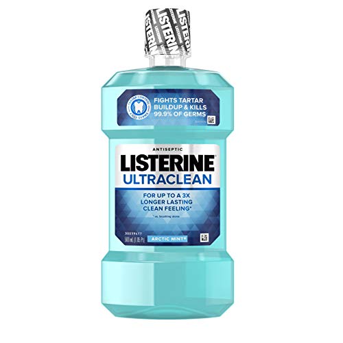 Listerine UltraClean Mouthwash, Arctic Mint - 16.9 oz