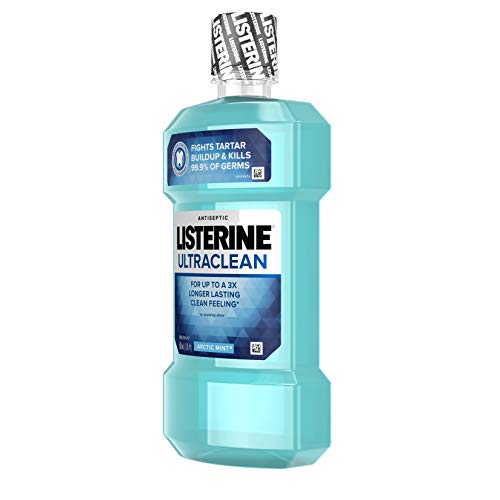 Listerine UltraClean Mouthwash, Arctic Mint - 16.9 oz