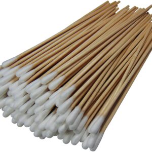 (Single Sided Regular Tip) Type-III 100pc Gun Cleaning 6 Inch American Made Cotton Swabs