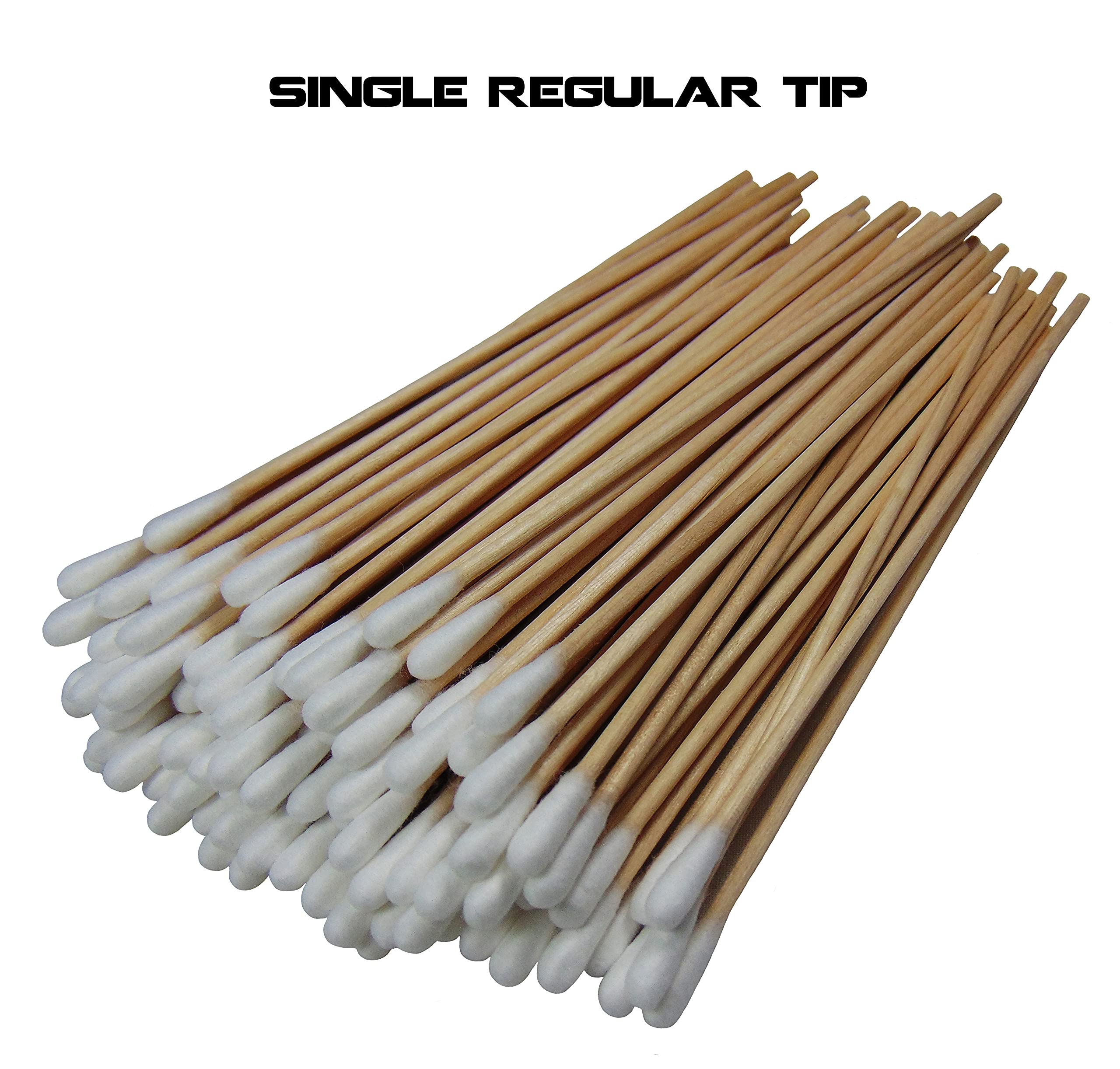 (Single Sided Regular Tip) Type-III 100pc Gun Cleaning 6 Inch American Made Cotton Swabs