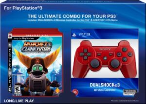 ratchet & clank future: tools of destruction with dualshock 3 bundle (red) - playstation 3