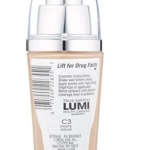 L'Oreal Paris True Match Lumi Healthy Luminous Makeup, C3 Creamy Natural, 1 fl; oz.