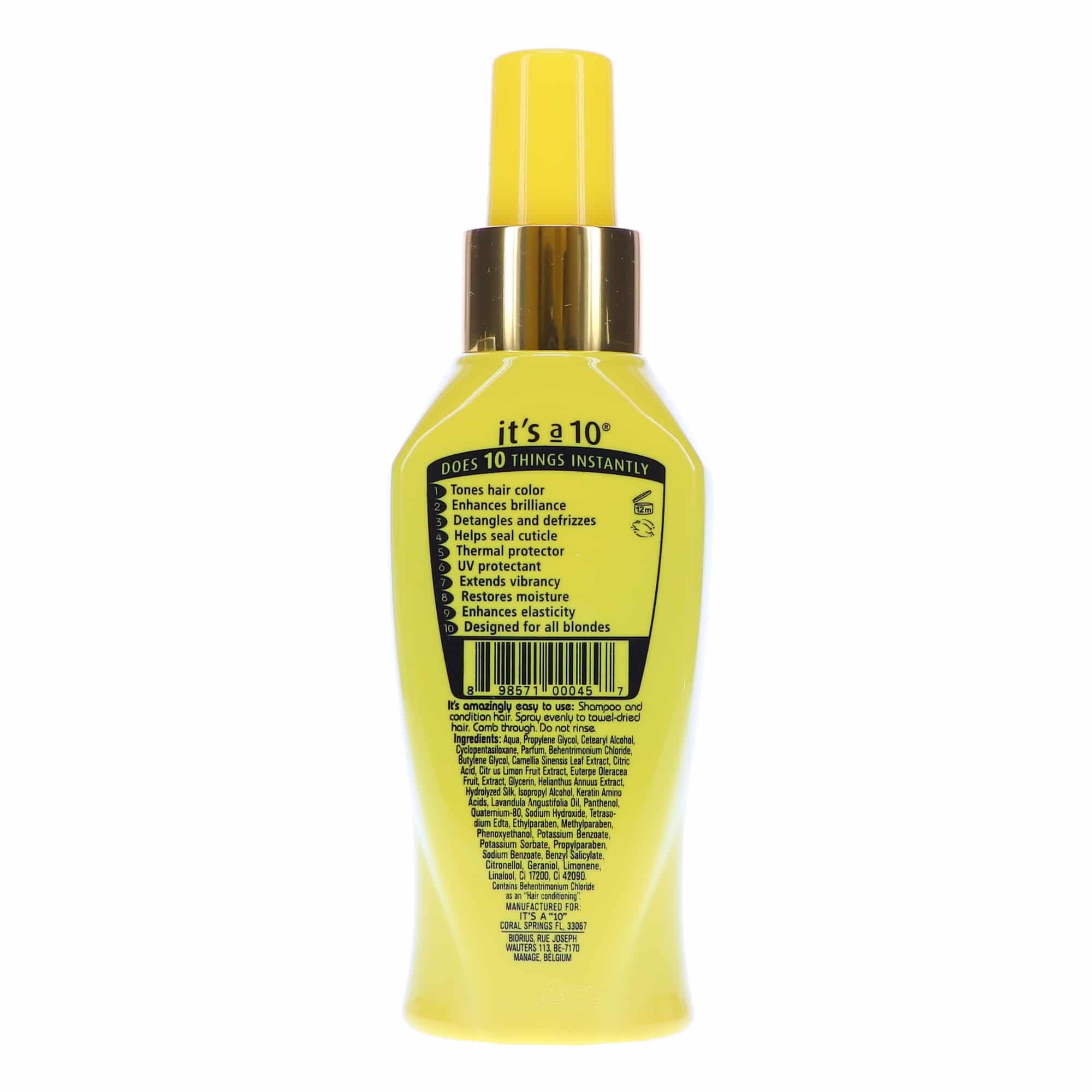 It's a 10 Haircare Miracle Leave-In for Blondes, 4 fl. oz.