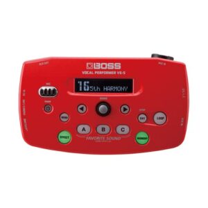 boss ve-5 vocal performer effect processor (red)