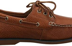 Polo Ralph Lauren mens Bienne loafers shoes, Tan Tumbled Leather, 10 US