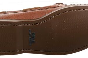 Polo Ralph Lauren mens Bienne loafers shoes, Tan Tumbled Leather, 10 US