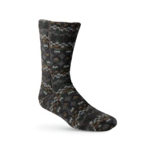 acorn mens and womens versafit fleece sock: super soft & ultra-warm, mid-calf height, flat-flock seams