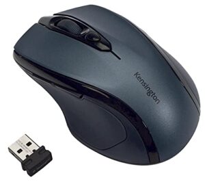 kensington pro fit mid-size wireless mouse, graphite gray (k72423am)