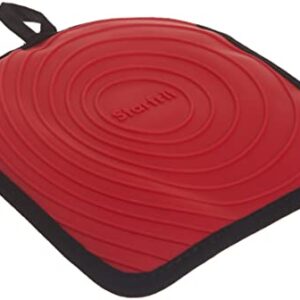 Starfrit 8" Silicone/Cotton Pot Holder/Trivet, Red