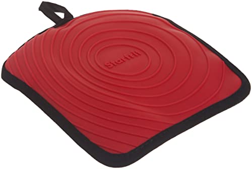 Starfrit 8" Silicone/Cotton Pot Holder/Trivet, Red