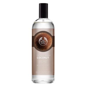 the body shop coconut body mist – refreshes and cools with a tropical scent – vegan – 3.3 oz