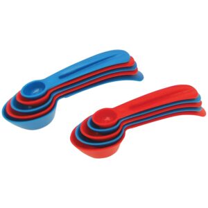 Starfrit Measuring Spoons, Blue/Red