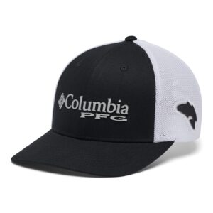 Columbia womens PFG Mesh Ball Cap, Black, Large-X-Large US