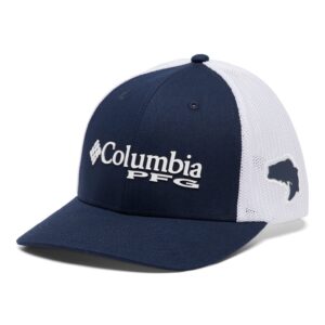 Columbia Unisex PFG Mesh Ball Cap, Collegiate Navy, S/M