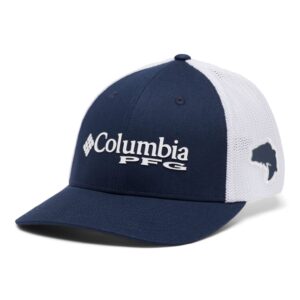 Columbia womens PFG Mesh Ball Cap, Collegiate Navy, Large-X-Large US